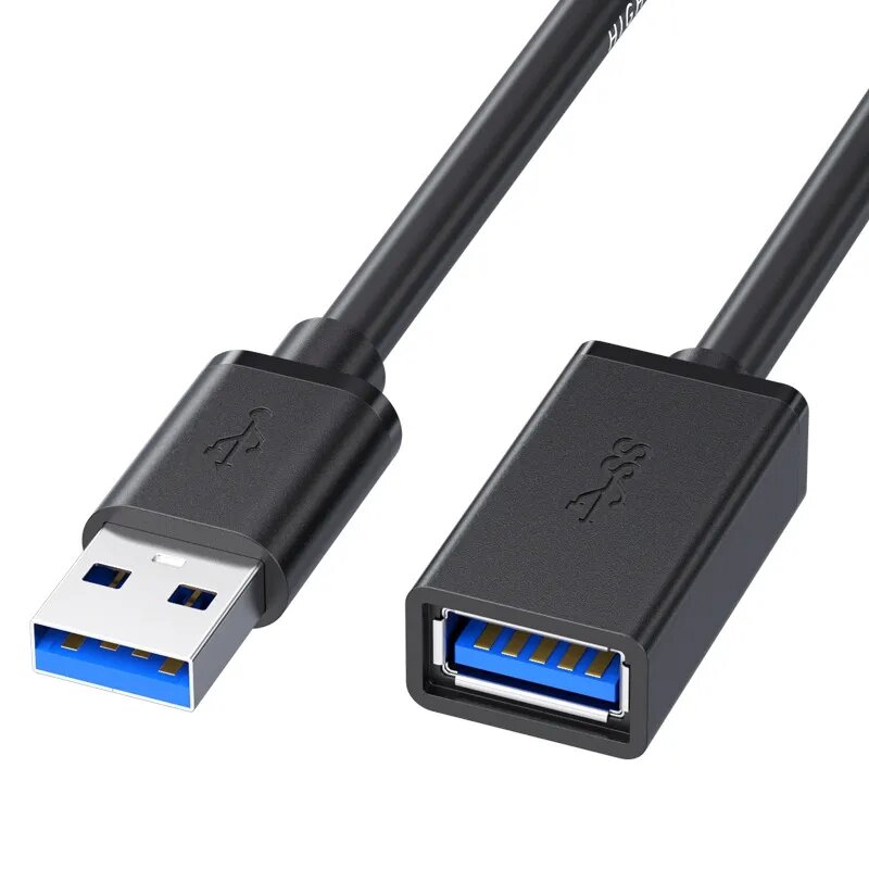 Удлинительный кабель USB 3.0, кабель для передачи данных для ноутбука, телевизора, SSD, разъем USB 3 0 «папа-мама», компьютер, камера, принтер