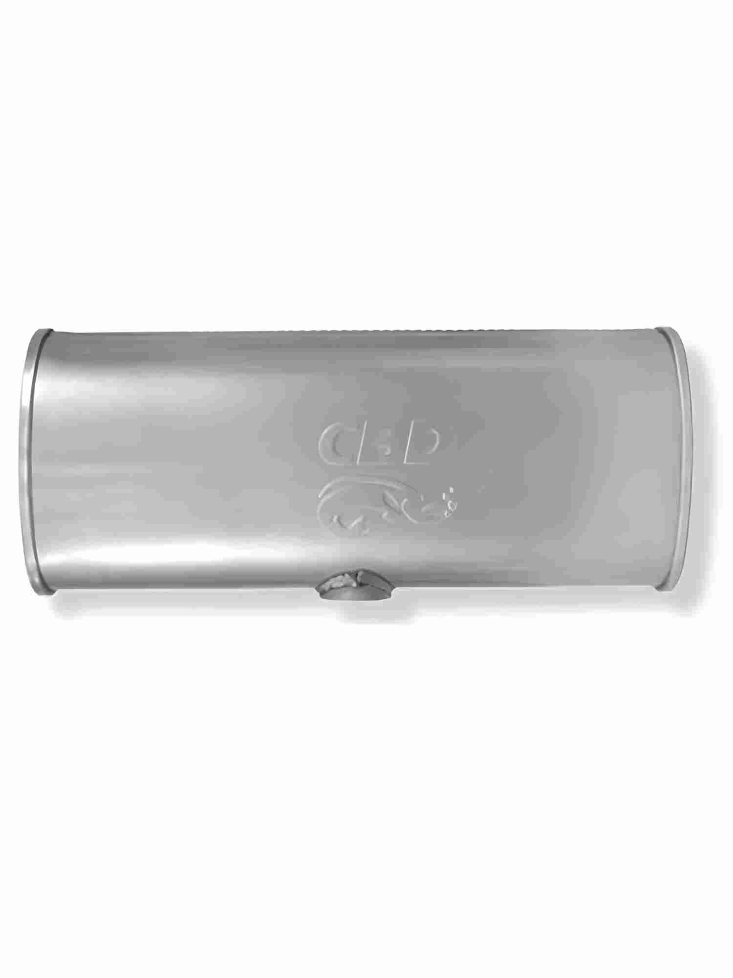 Глушитель «CBD» T - строение, лабиринтно-камерный, вход Ø57 мм - выход Ø51/51 мм, овал 187*117 мм, длина 520 мм (алюм. сталь) belais #23421