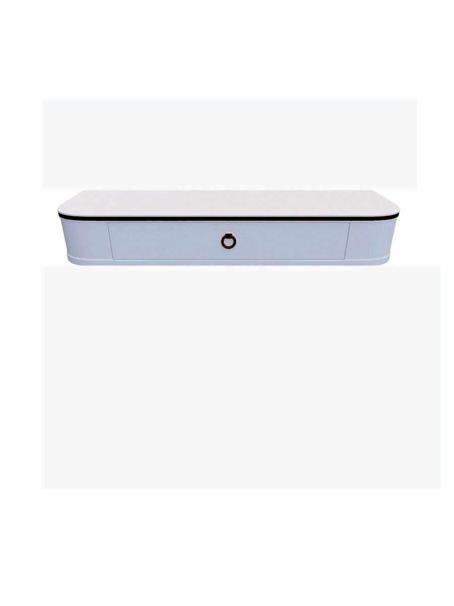 Консоль подвесная туалетный столик подвесной белый полукруглый