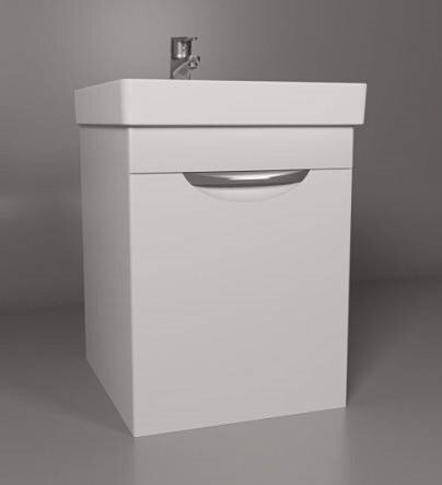 Сицилия Como 50 тумба подвесная 1 ств + раковина Como 50, АВК