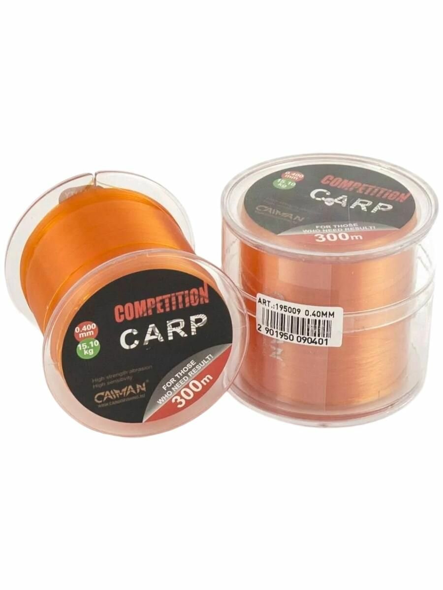 Леска Caiman Competition Carp 300м 0,400мм оранжевая