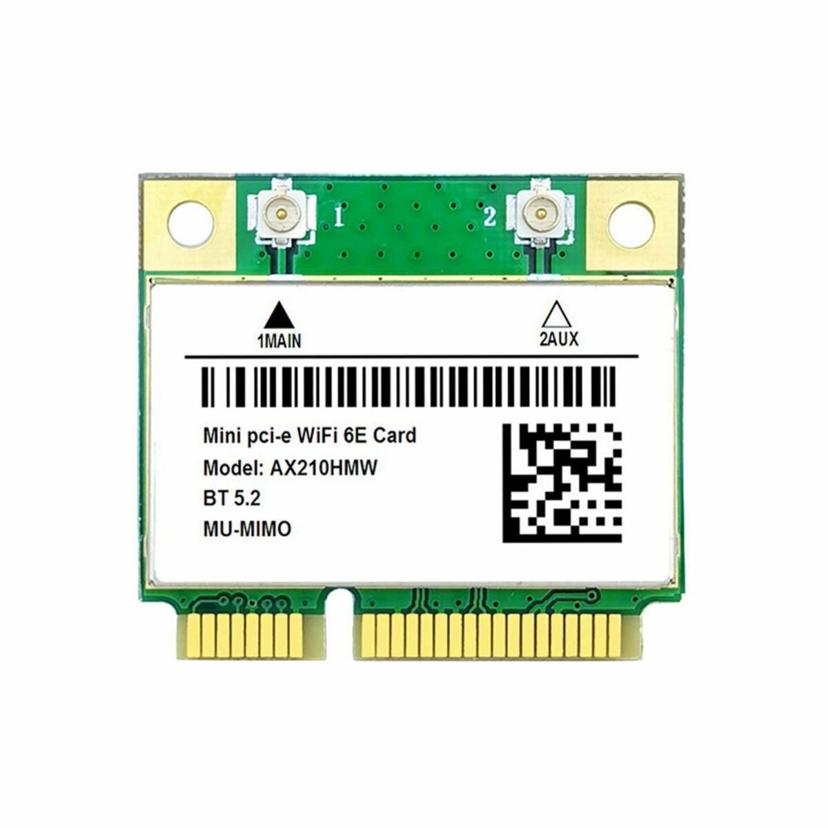 AX210HMW WiFi Card 6E Mini PCI-E AX210 802.11Ax/Ac 2.4G/5G//6G BT5.2 Беспроводной адаптер для ноутбука