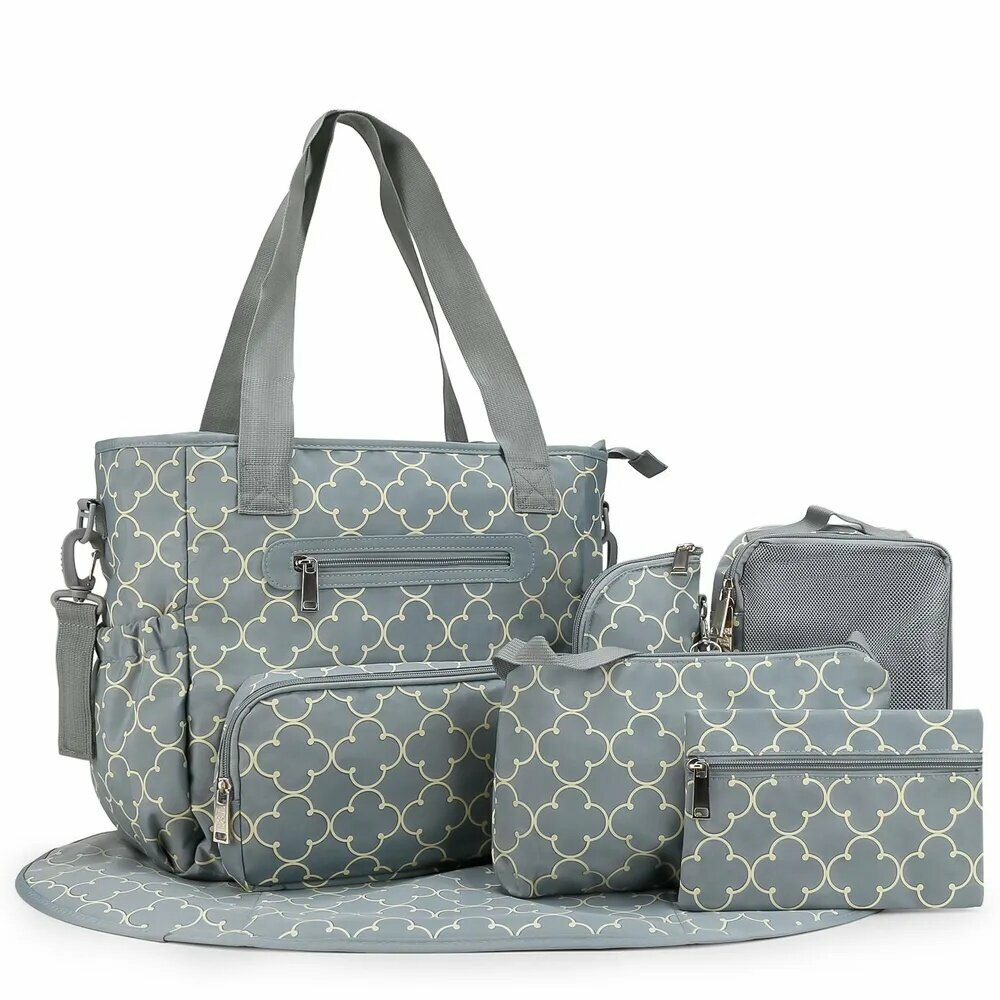 Diaper bag Сумка органайзер для коляски и мамы с термокарманами, Большая емкость