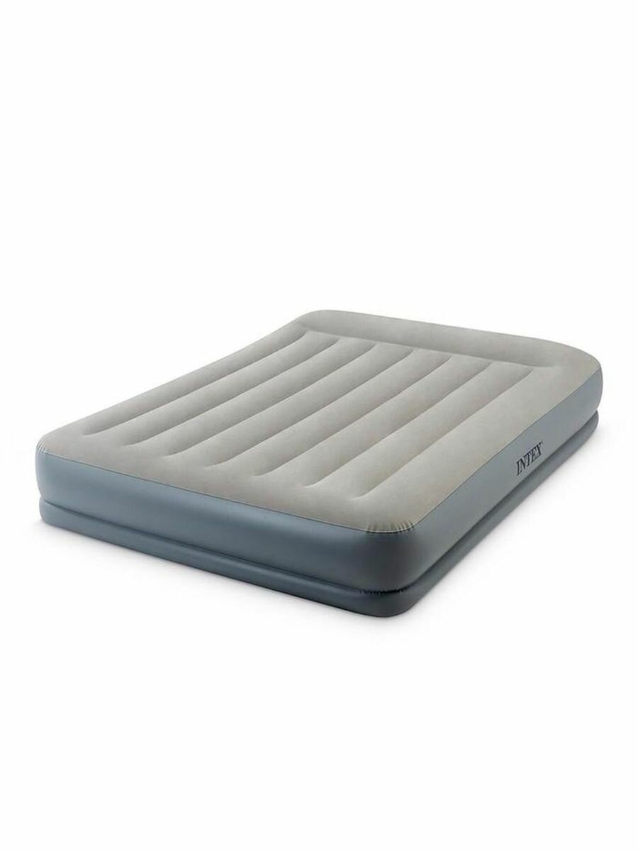 Кровать надувная с подголовником 99х191х30см и встроенным электрическим насосом INTEX 64118