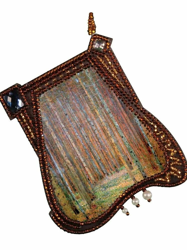 Набор для вышивания бисером двухсторонней подвески "Деревья" Nova Sloboda