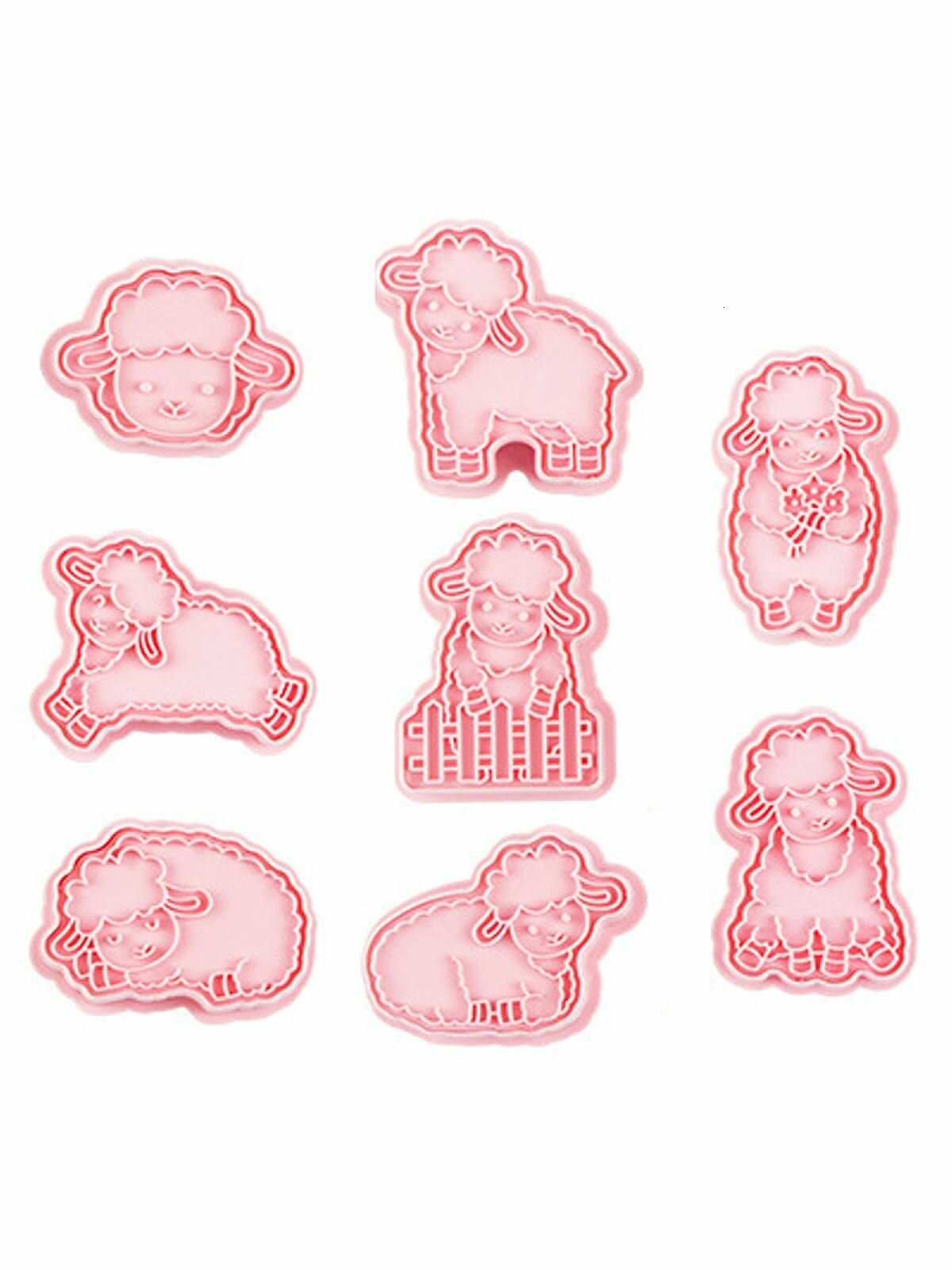 1 набор маленьких формочек для печенья в виде овечек