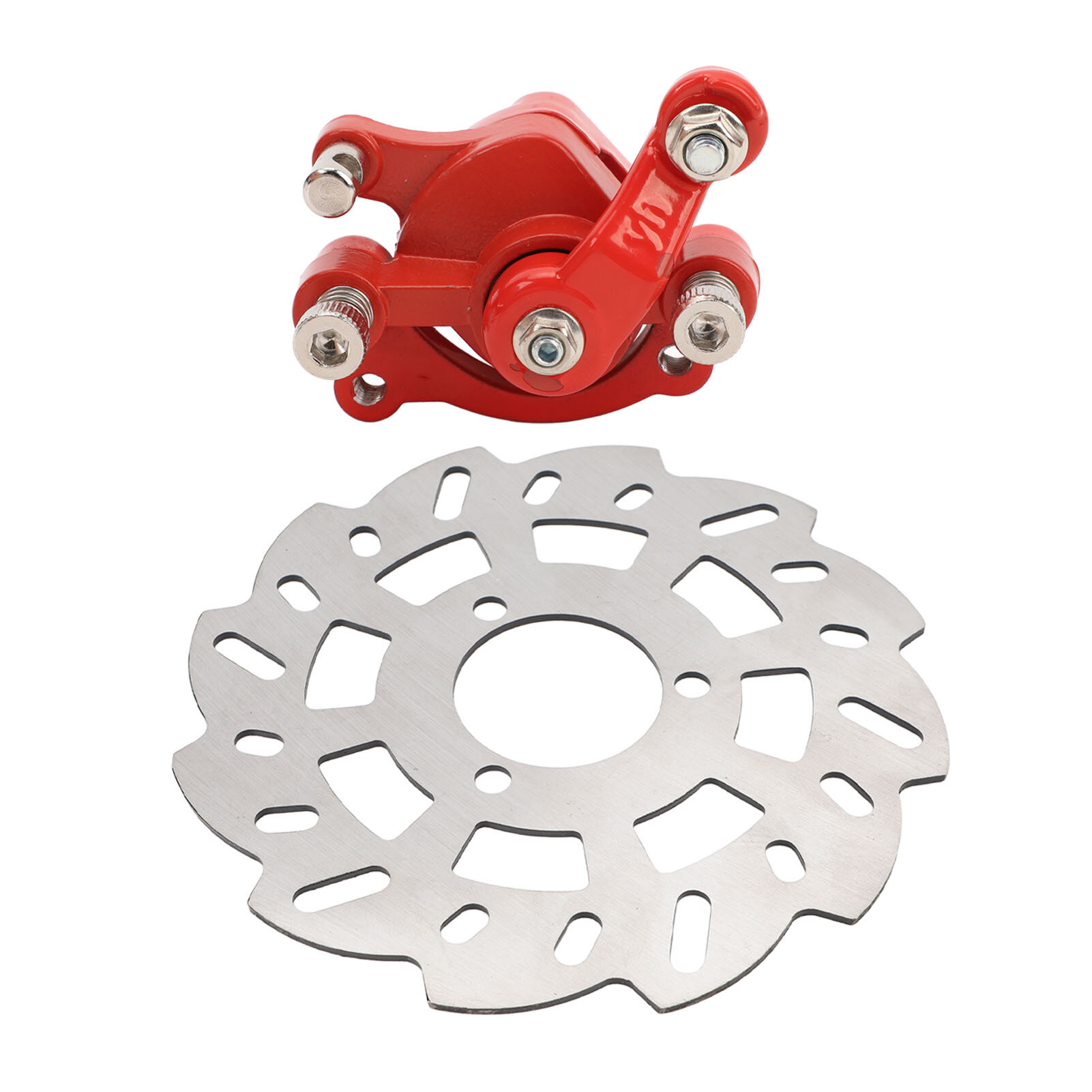 Комплект дисковых тормозных суппортов для электросамоката, аксессуары из нержавеющей стали для переднего и заднего колеса.