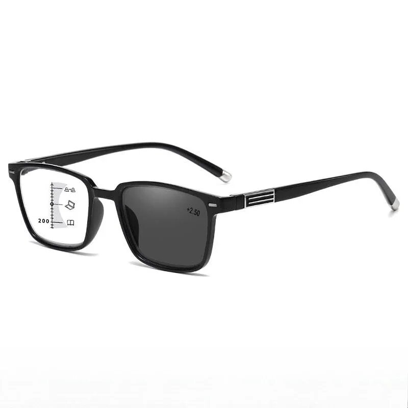 Прогрессивные очки DIXSG, Silvery Black, +200