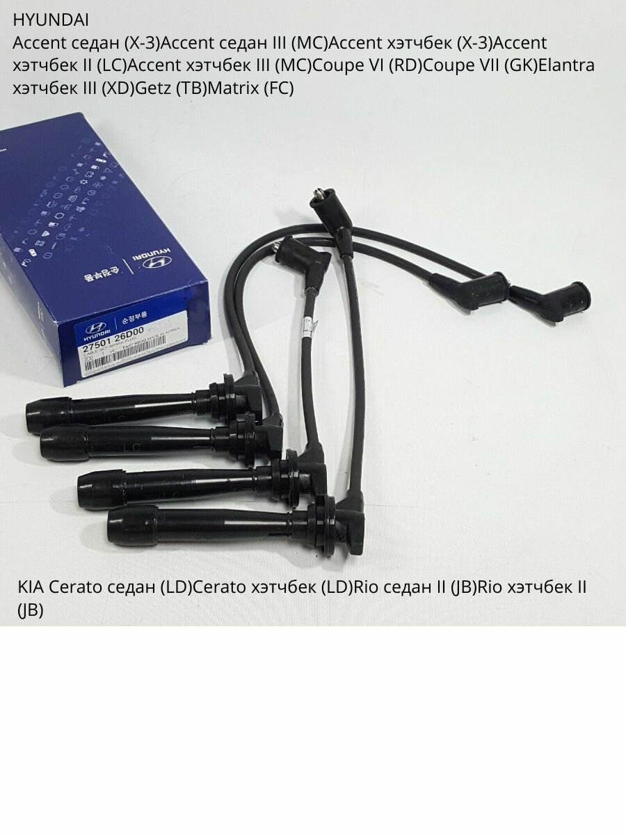 Комплект высоковольтных проводов