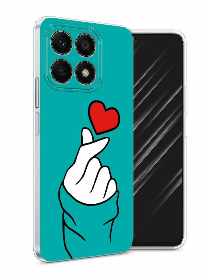Чехол на Honor X8A / Хонор X8A с принтом "Маленькое сердечко"