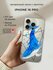 Чехол на Apple iPhone 16 Pro / Айфон 16 Про с принтом "Кит графика", прозрачный