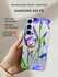 Чехол на Samsung Galaxy S25 FE / Самсунг S25 Фе с принтом "Синие ирисы", прозрач...