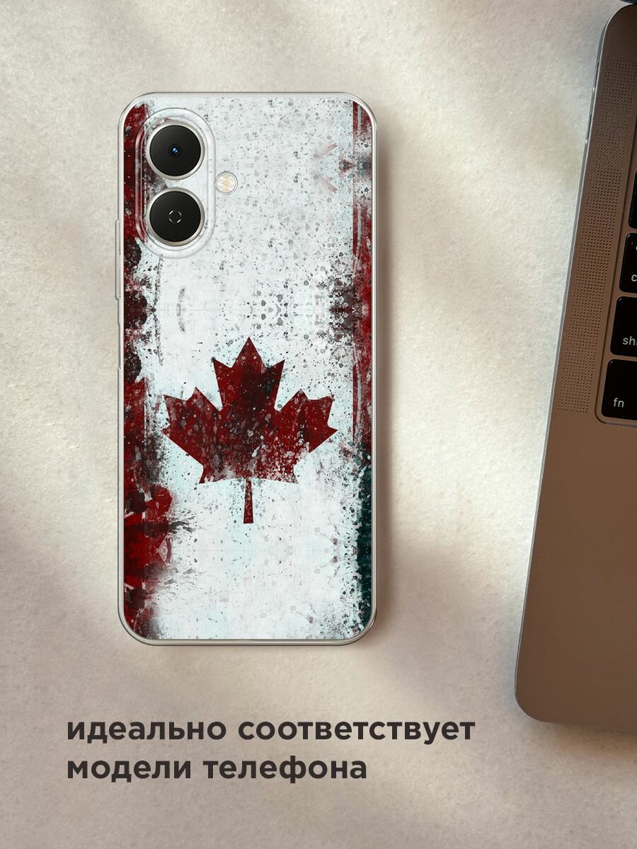 Чехол на Tecno Spark Go 2 / Текно Спарк Го 2 с принтом "Канада" — фото 1