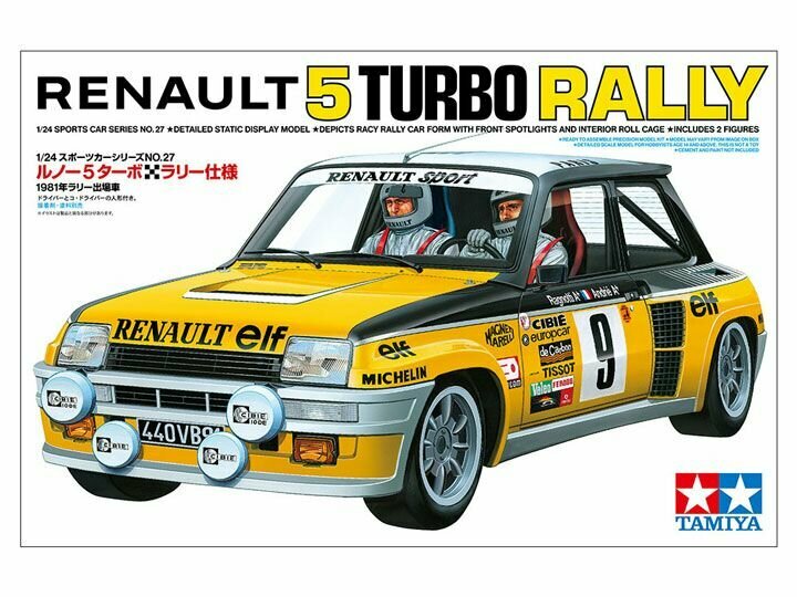 Tamiya TA24027 1/24 5 TURBO RALLY сборная модель автомобиль