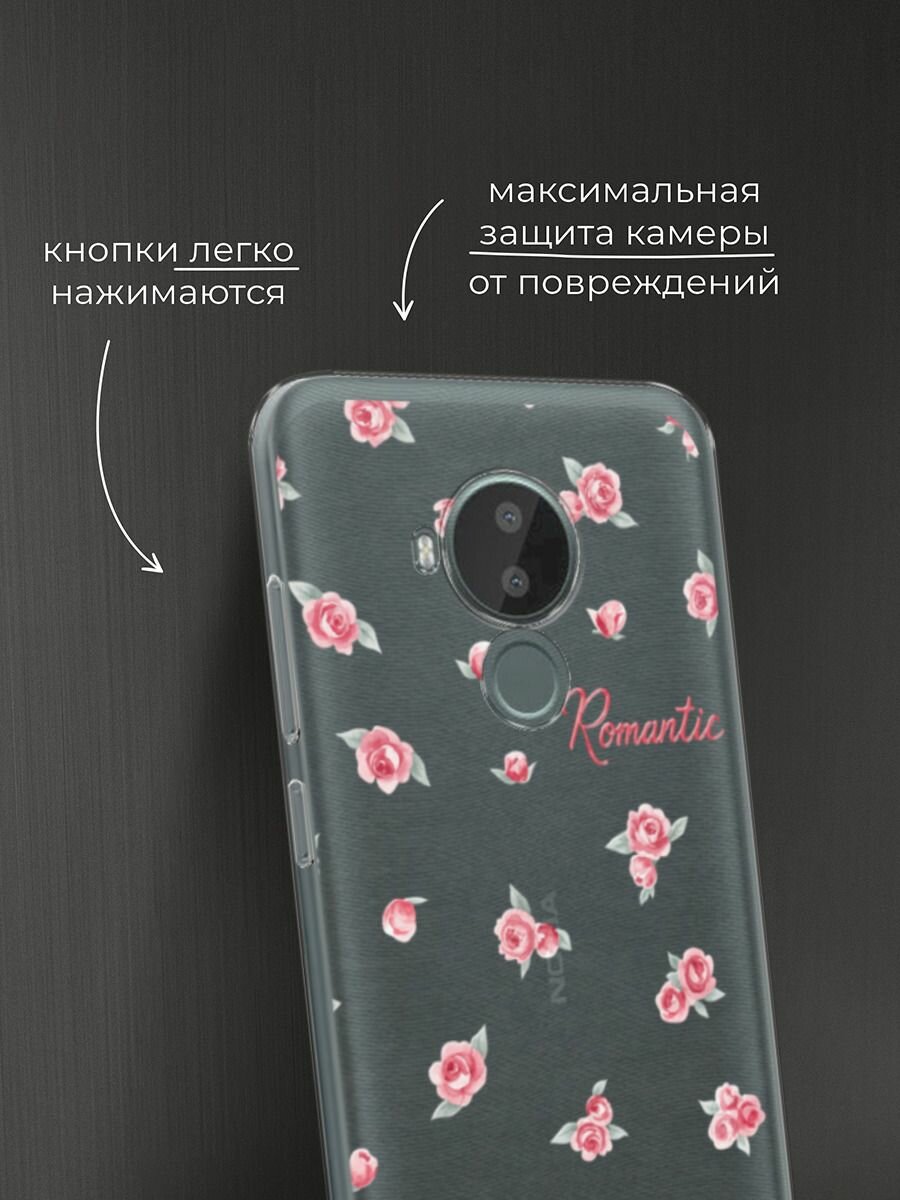 Чехол на Nokia C30 / Нокия C30 с принтом "Romantic 3" — фото 1