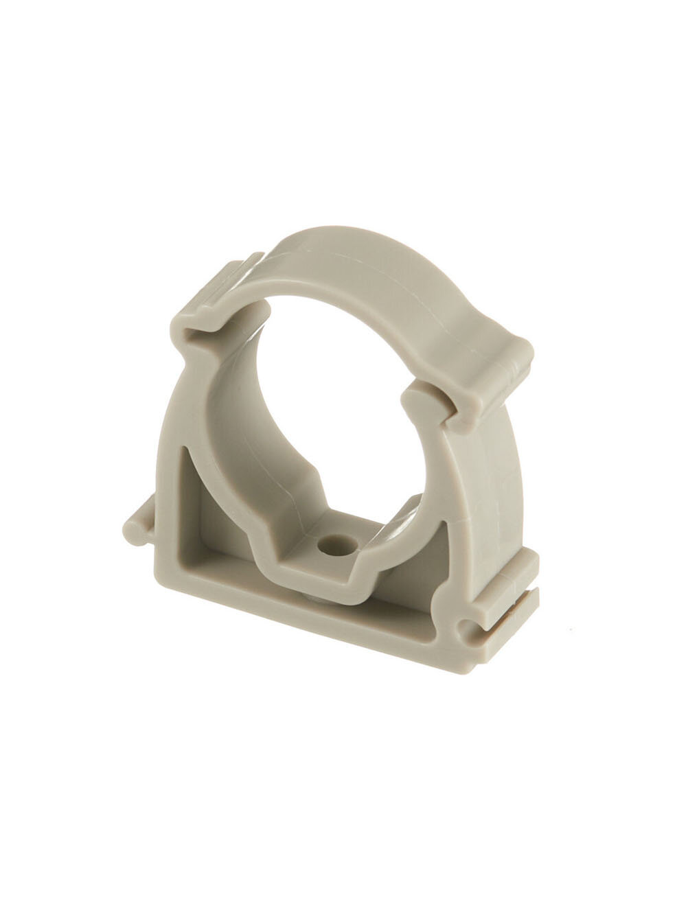 Фиксатор 32-34 мм для полипропиленовых труб с защелкой серый (10160032Г)