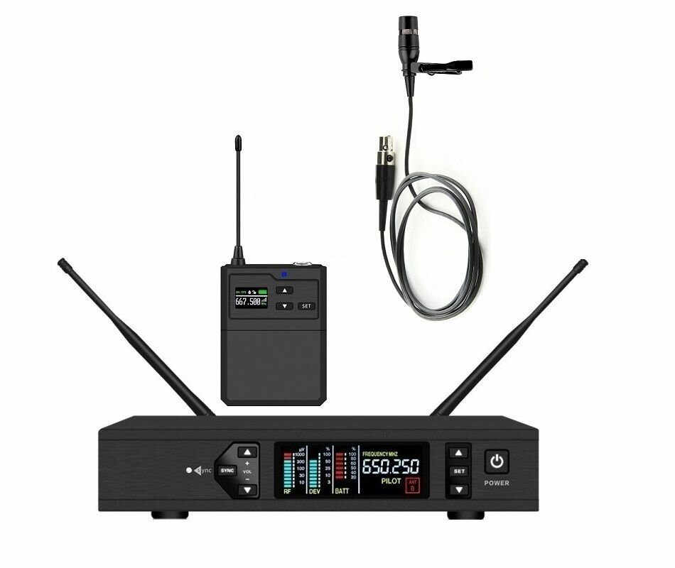 UHF Один канал микрофон петличный беспроводной Высокая производительность 6100