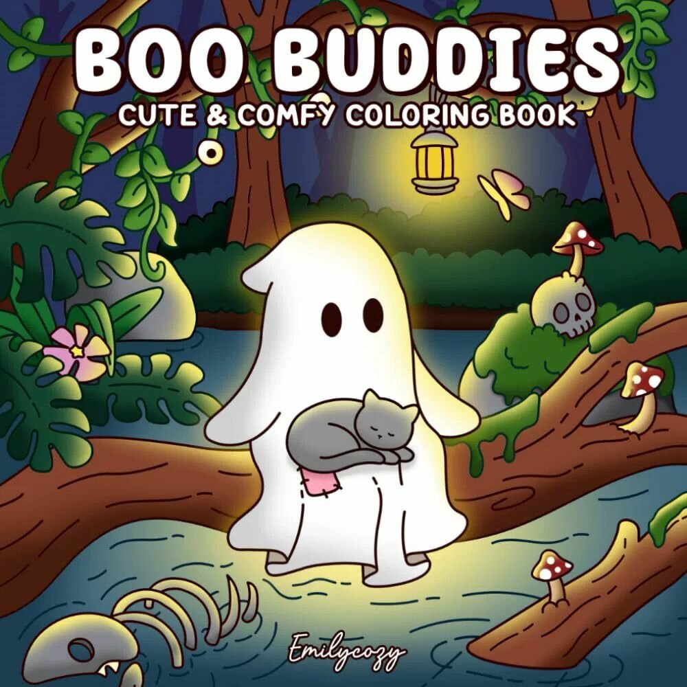 Раскраска антистресс для взрослых и подростков Coco Wyo -BOO BUDDIES 122