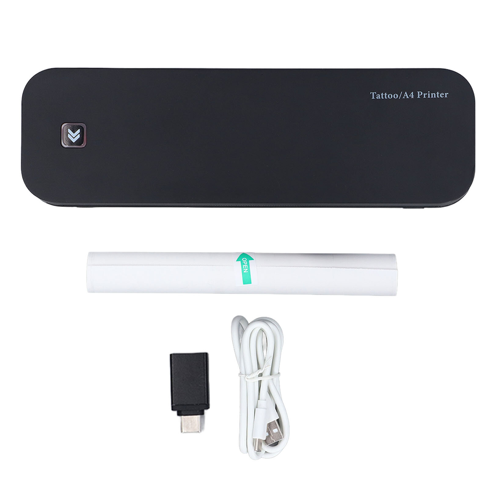 Tattoo Transfer Stencil Printer High Resolution Thermal Copier Wireless Connection for IOS Android Black