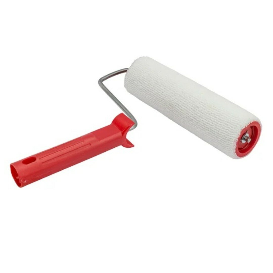 Валик в сборе полиэстер велюр 6x47x200 мм ворс 2 мм для ремонта и окраски покрытий