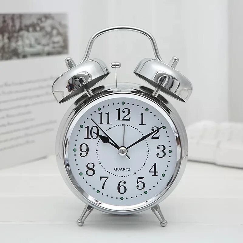 Винтажные часы-будильник Ник бронзовые