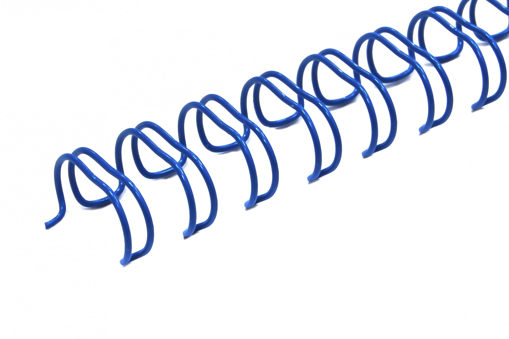 Пружины металлические для переплета 7,9 мм (5/16″), на 46-60 листов, шаг 3:1, 34 крючка, синие, 100 шт, РеалИСТ