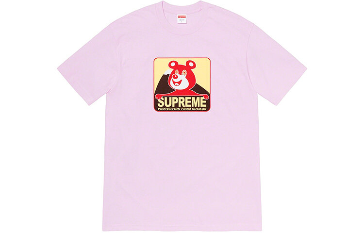 Майка Supreme, размер L, светло-фиолетовый