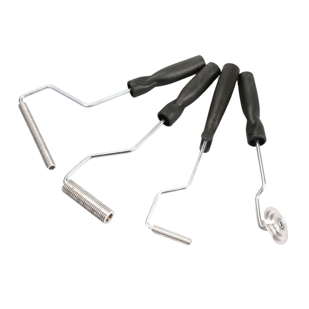 Набор из 4 валиков для ламинирования стекловолокна для удаления пузырьков воздуха и уплотнения смолы при ремонте лодок и ванн