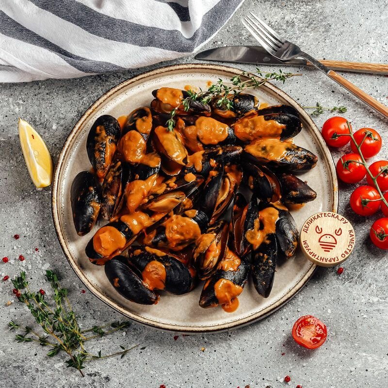 Мидии в соусе Том Ям от Шефа 500г