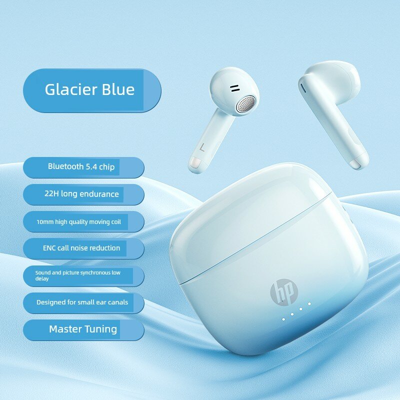 Беспроводные Bluetooth-наушники HP 2025 года, новая модель, полностью беспроводные, спортивные, полувкладыши,