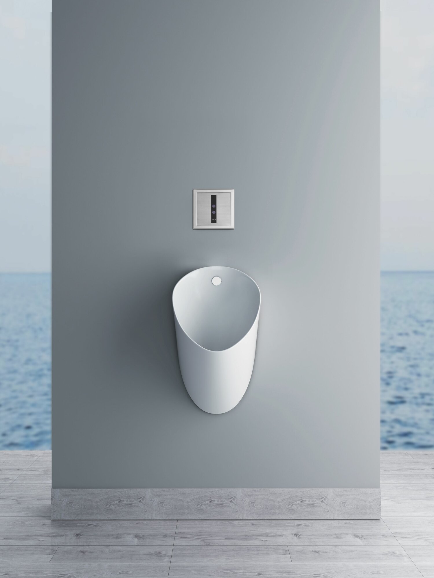 Писсуар ARROW подвесной с сенсорным смывным устройством (питание от батареи 6В)