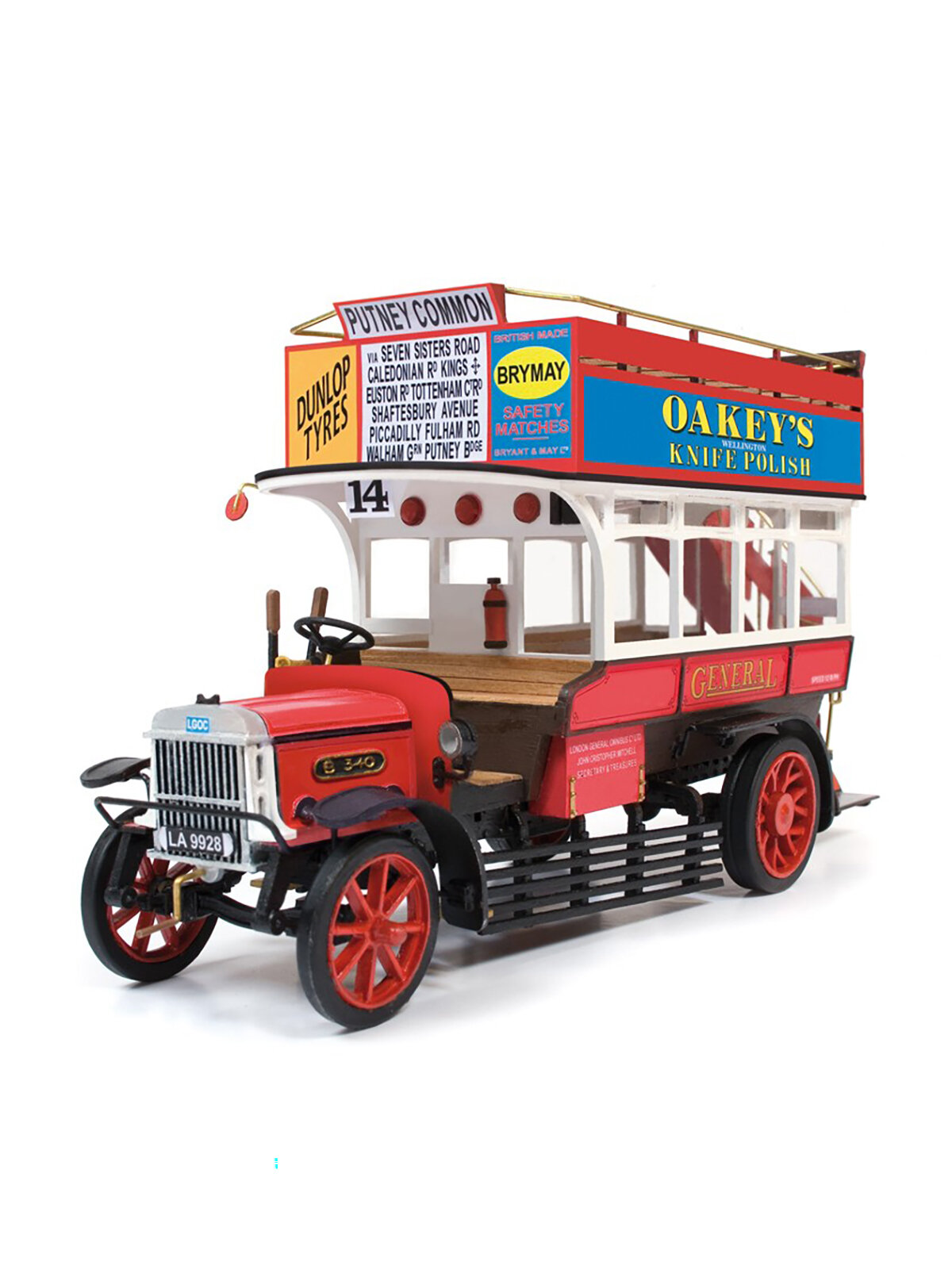 Модель автобуса от OcCre, Dennis Bus B-Type, 290х96х157 мм, М.1:24