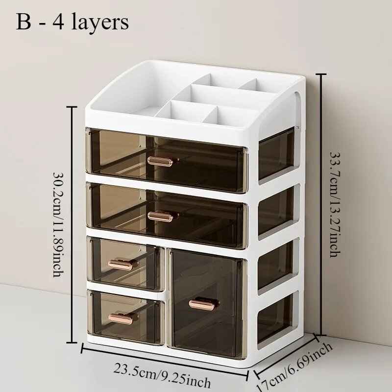 Прозрачный органайзер для косметики