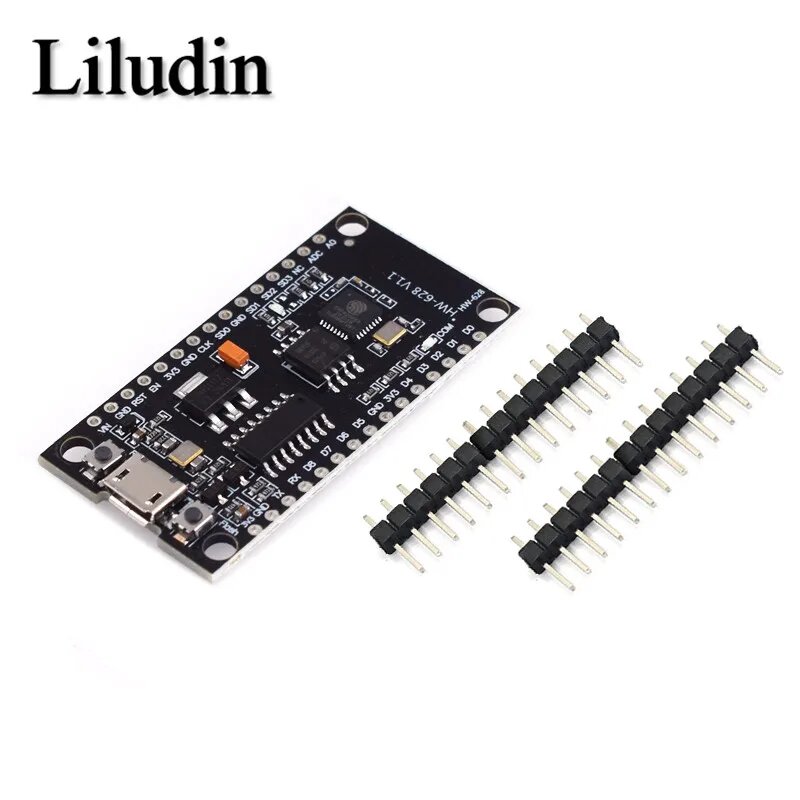 Liludin NodeMCU V3 Lua WIFI модуль интеграции ESP8266 + дополнительная память 32M Flash, USB-последователь CH340G