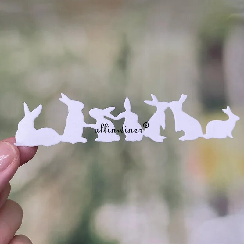 Металлические трафареты "Ряд кроликов"