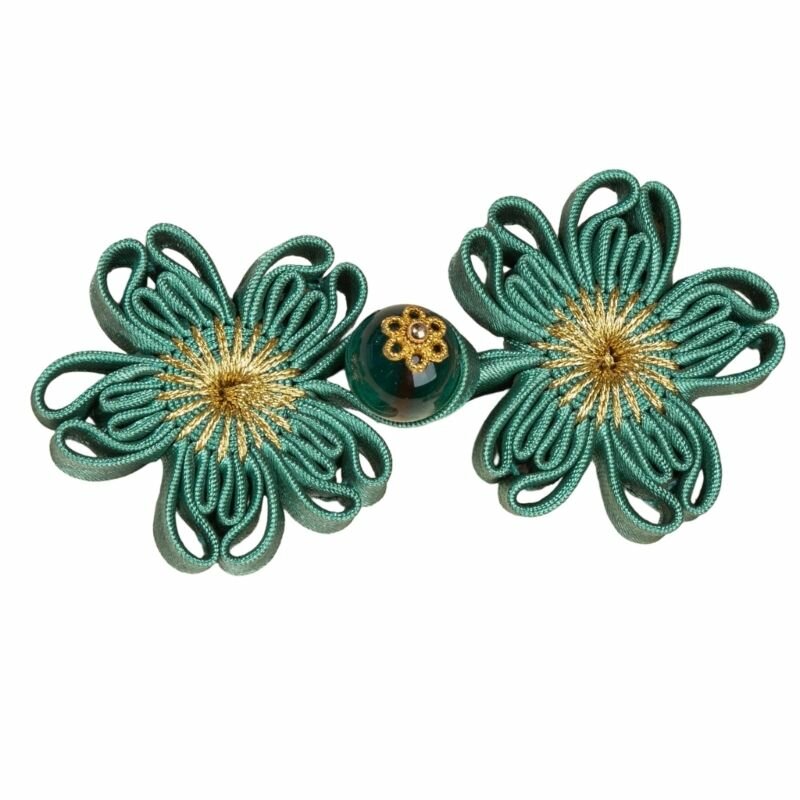 1 тканевая пряжка Galaxy Bead cherry Blossom, пряжка для одежды, пуговицы, аксессуары, Аксессуары-Bean green LKDD