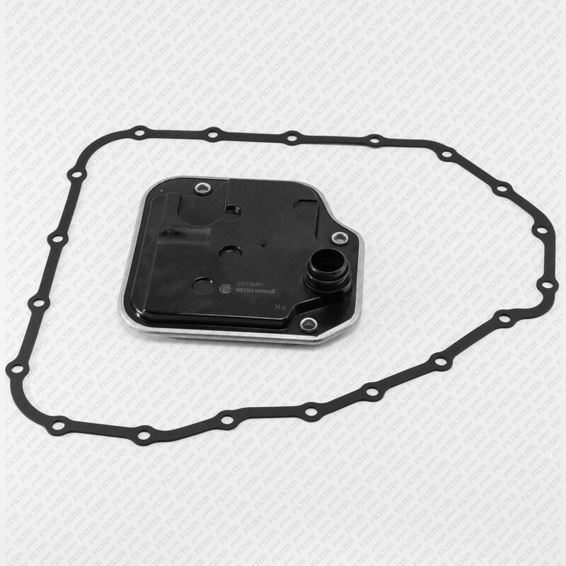 Фильтр АКПП с прокладкой GREEN FILTER AF0107 HYUNDAI Elantra 06->/i10 07->/i20 08->/i30 07->/Solaris 10->/ KIA Ceed/Cerato/Sp