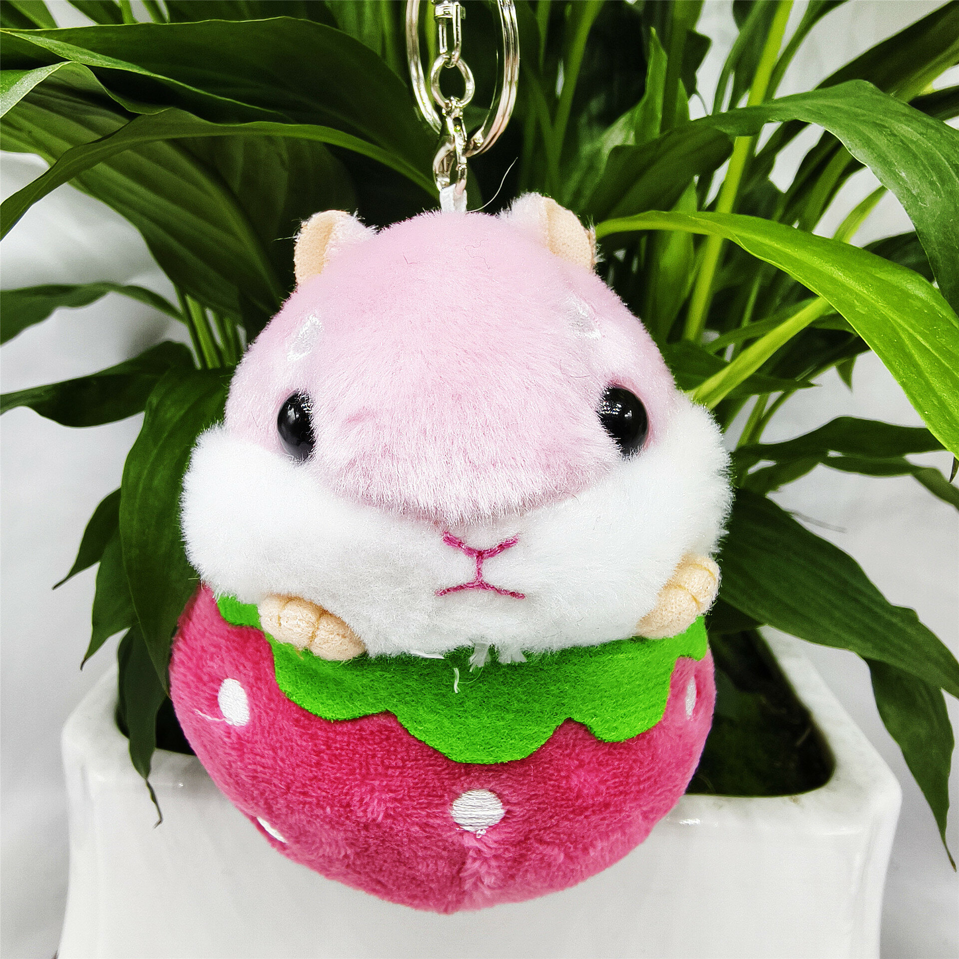 Милый хомяк плюшевая кукла кулон брелок кукла подарок оптовая сумка украшения бросающий подарок небольшой подарок