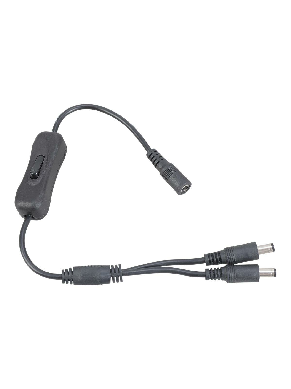 DC5521 Y-разветвитель Кабеля Питания Switcher 5,5x2,1 мм от женского до двойного Мужского