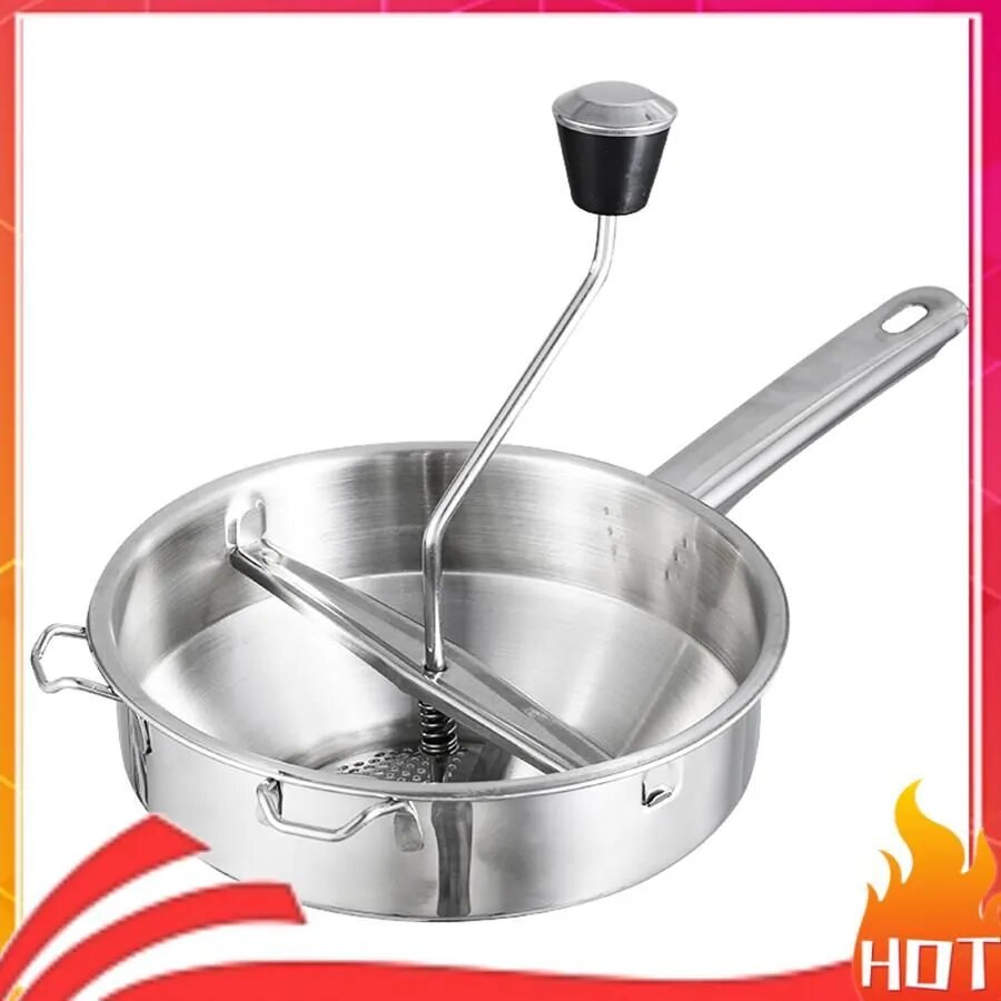 (A I D G) Ротационная пищевая мельница из нержавеющей стали отлично подходит совместим с приготовления пюре или супов овощей, помидоров, креативных домашних кухонных инструментов