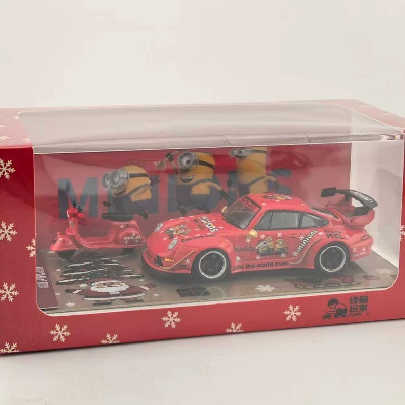 BBURAGO Porsche 993 Рождественская версия, цвет The Player-Christmas