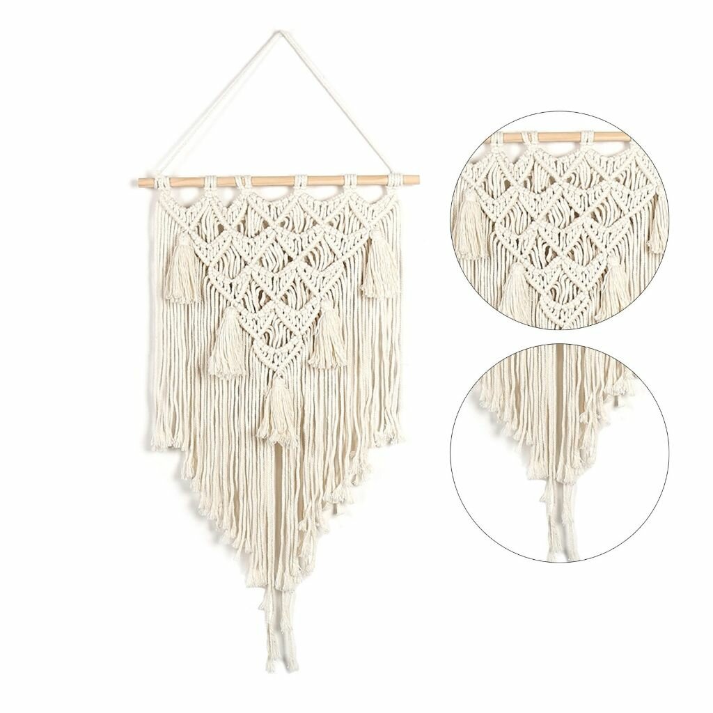 Богемные макраме настенные ковры тканые гобелены из хлопка ручной работы с кистями ремесленный орнамент