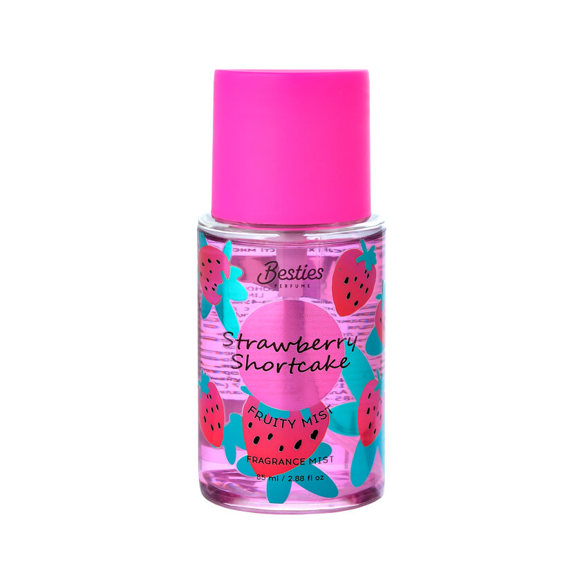 Парфюмированный мист для тела BESTIES FRUITY MIST strawberry shortcake (жен.) 85 мл