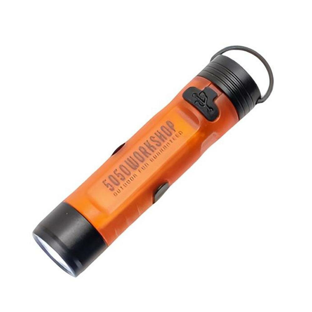 Фонарик туристический, фонарик маленький, LED, usb зарядка,2 в 1, водонепроницаемый, для рыбалки и кемпинга и дома