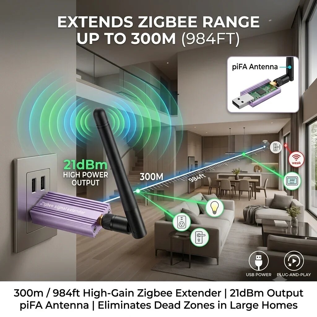 USB-репитер сигнала Zigbee для умного дома Zigbee 2MQTT Version — фото 1