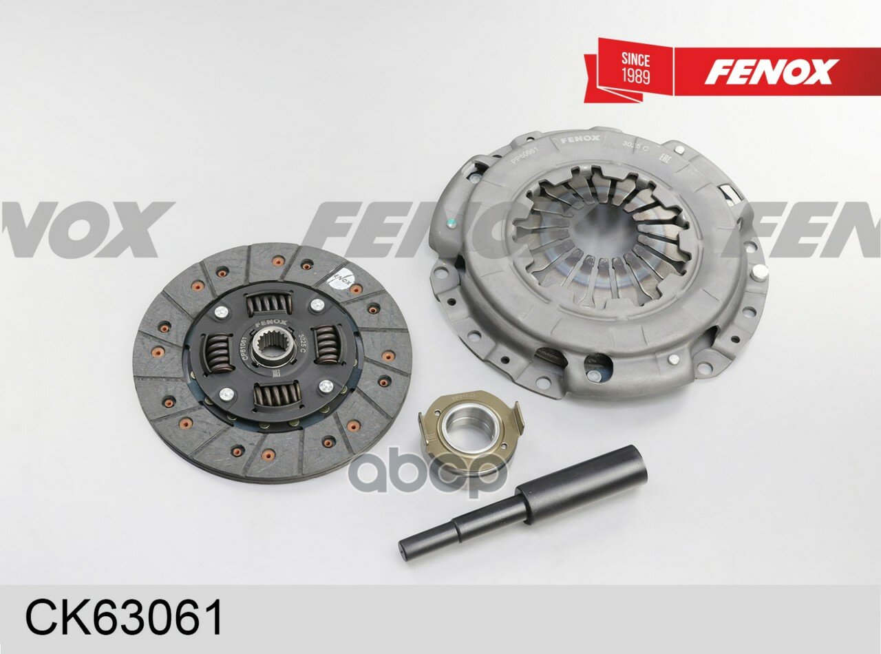 Комплект сцепления Chevrolet Matiz 0.8 05-, Daewoo Matiz 0.8 98- Диск, корзина, выжимной, D=170, D=170x18 FENOX арт. CK63061
