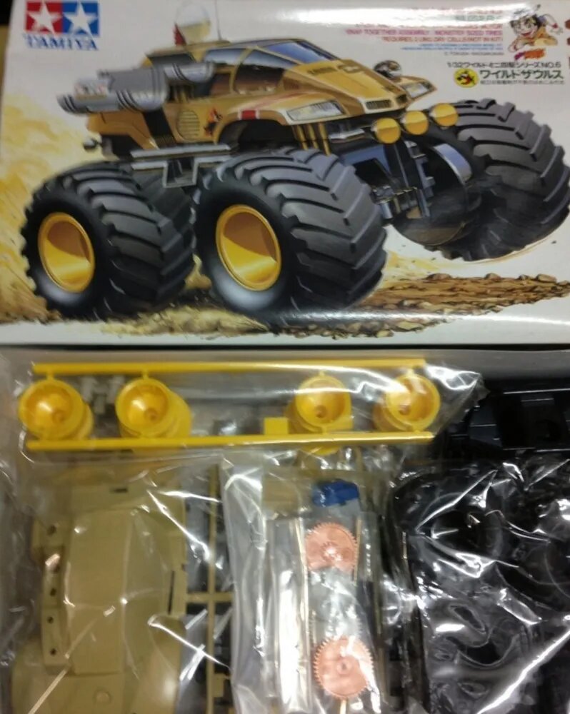 TAMIYA 17006 1/32 Модель Mini 4WD гоночный автомобиль WILDSAURUS