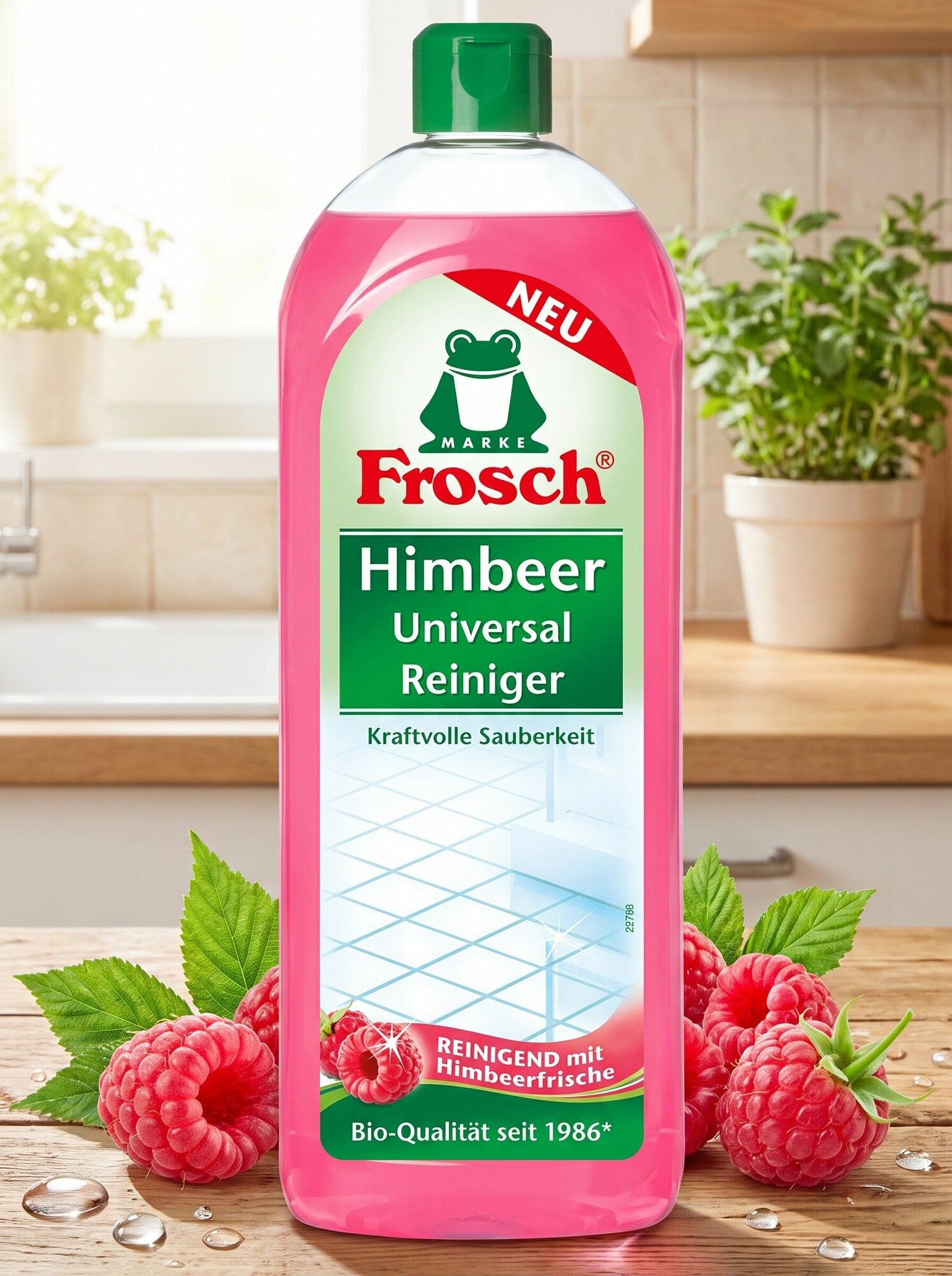 Frosch Универсальное чистящее средство для любых поверхностей Малина, 750 мл