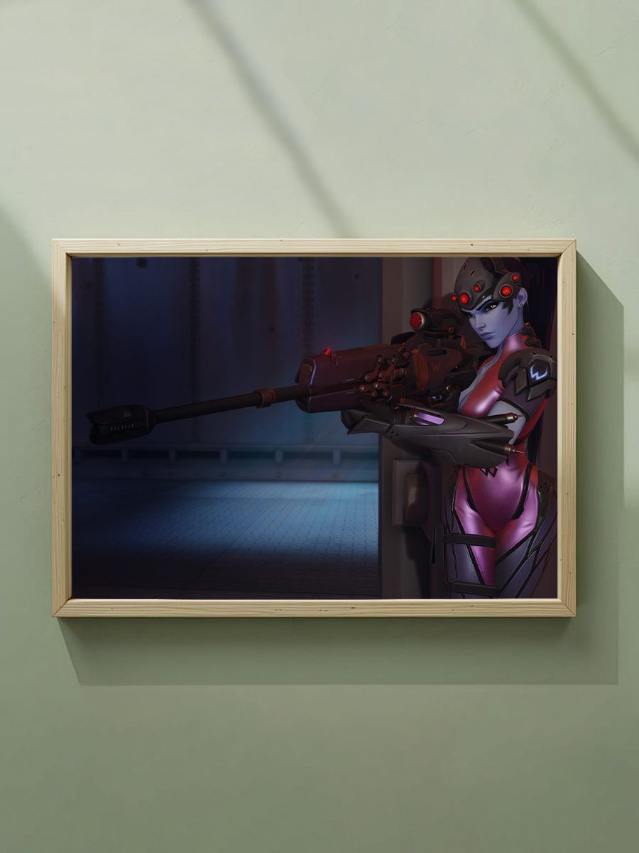Постер, плакат на стену "Widowmaker из игры Overwatch" 42 см х 29,7 см (А3), Без Рамы