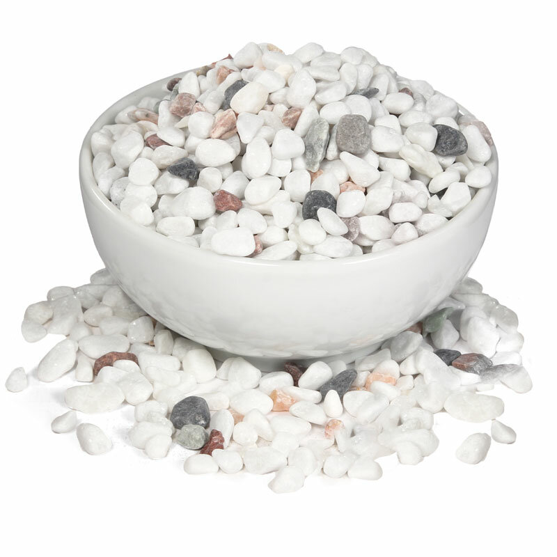 Грунт "Бело-розовый меланж", 6-8мм, 2кг, Laguna AQUA